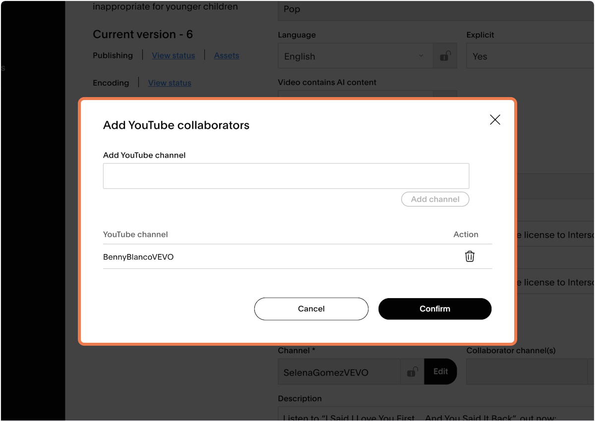 Adding YouTube Collaborators on Vevo – Vevo