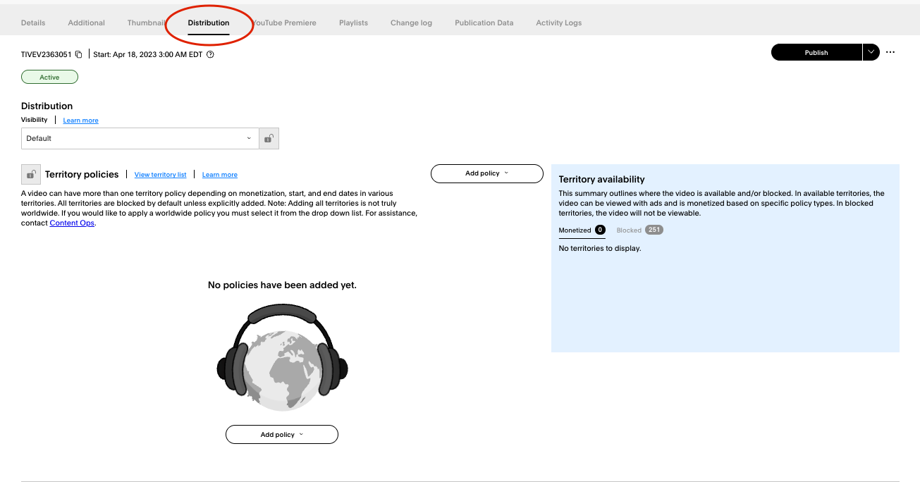 How to Update a Video's Available Territories – Vevo